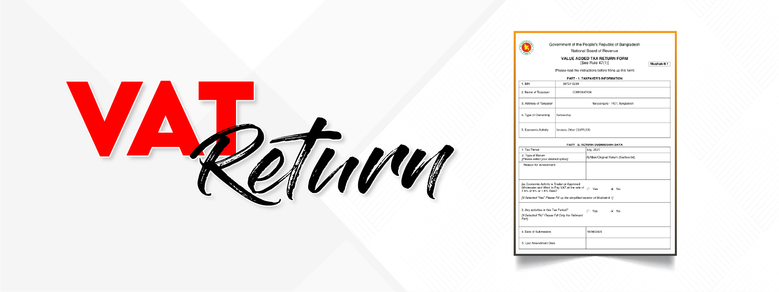 VAT Return Filing Service in Bangladesh | Fast & Accurate
