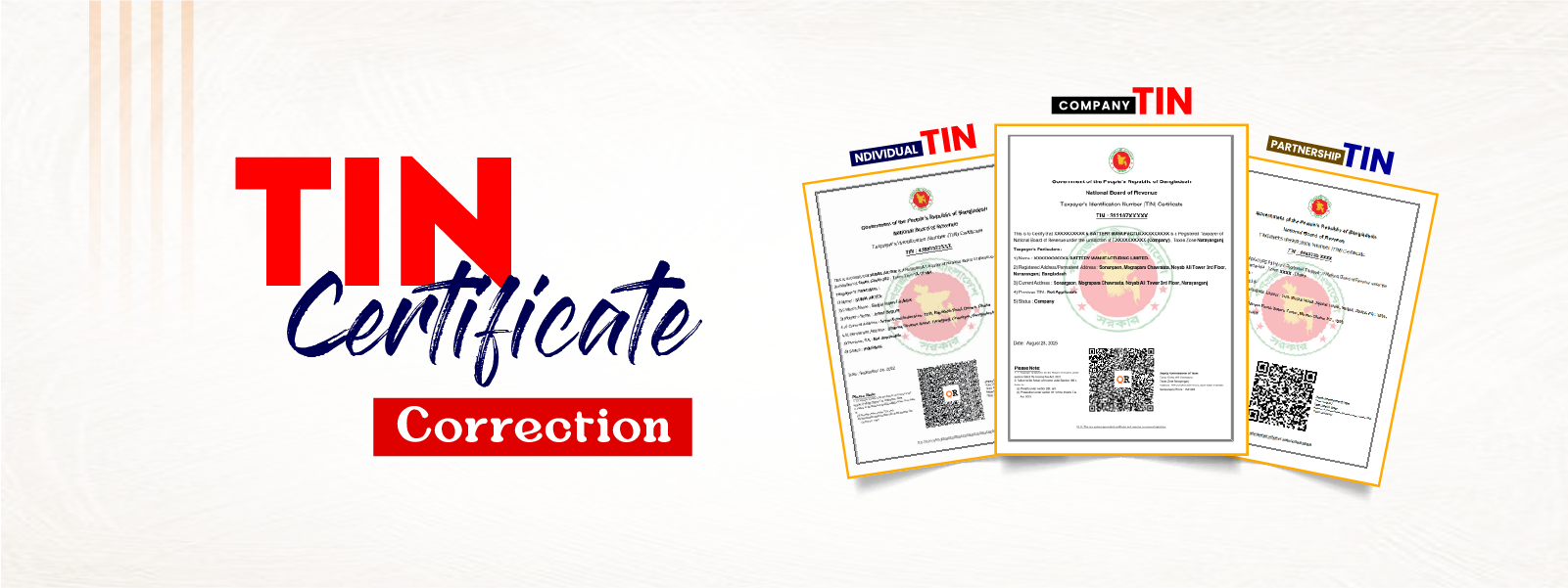 TIN Certificate Correction in Bangladesh | Segunbagicha Consultancy