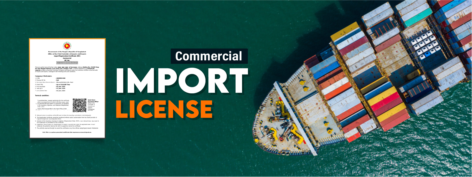 Apply for Commercial Import License in Bangladesh