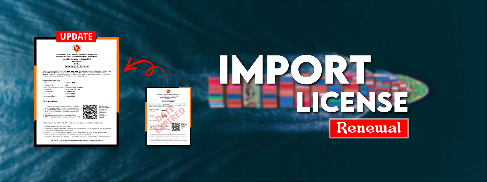 Import License Renewal - By Segunbagica Consultancy